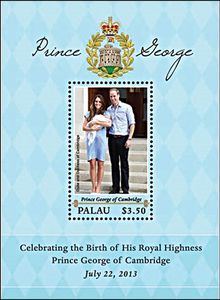 Stamp: Birth of HRH Prince George of Cambridge (Palau(Birth of HRH ...