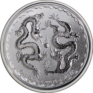Coin: 2 Dollars (Double Dragon) (Niue(Numismatic Product - Chinese ...