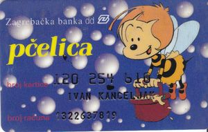 Bank Card: Pcelica (Zagrebacka Banka, CroatiaCol:HR-GM-0007