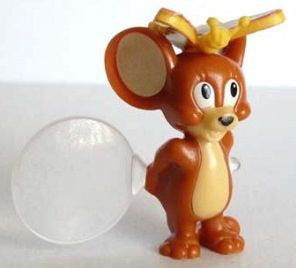 Meal Toy: Tom and Jerry: Jerry with magnifying glass (Kinder Surprise ...