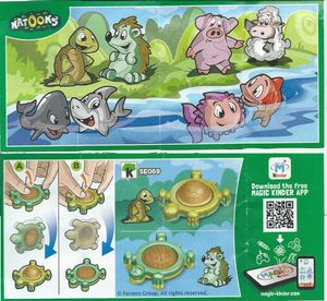 Meal Toy: Turtle / hedgehog (Kinder Surprise, Europe(Kinder - Natoons ...