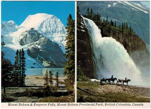 Tarjeta Postal: Mount Robson & Emperor Falls (Canadá(_ Mount Robson ...
