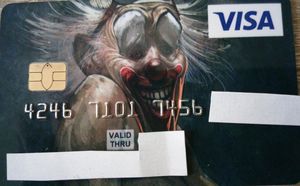 Bank Card: Clown (ING Bank Śląski SA, PolandCol:PL-VI-0318.01
