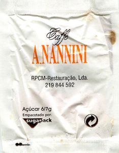 Pacote de Açúcar: Caffe A. Nannini (Portugal(Marcas de Café) Col:PT-N ...