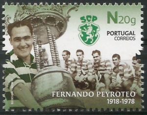 Stamp: Centenary of birth of Fernando Peyroteo, footballer (PortugalMi ...