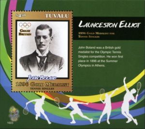 Stamp: John Pius Boland (1870-1958) (Tuvalu(Olympic Champions) Mi:TV ...