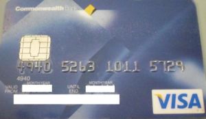 Bank Card: Commonwealth Bank (Commonwealth Bank, AustraliaCol:AU-VI-0008