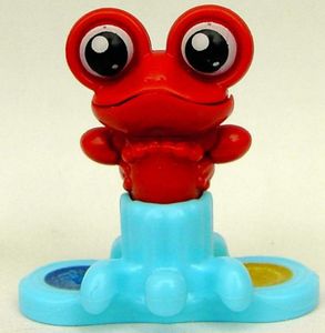 Meal Toy: Red frog (Kinder Surprise, Europe(Kinder - Mixart - Frog ...