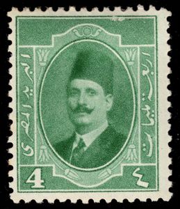 Stamp: King Fuad I (Egypt(King Fuad I (1923-24)) Mi:EG 85,Sn:EG 95,Yt ...