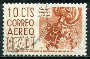 Stamp: Oaxaca, dance (Mexico(Local Images) Mi:MX 1022aD,Sn:MX C219,Yt ...