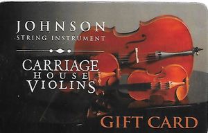 Gift Card: Violin, Cello, Bass (Johnson String Instrument, United ...
