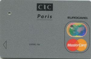 Bank Card: CIC Paris (CIC, FranceCol:FR-MC-0032