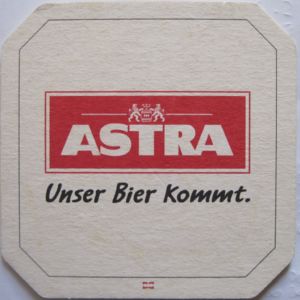 Beer Coaster: Astra (Bavaria-St. Pauli-Brauerei AG, Germany, Federal ...