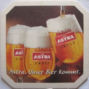 Beer Coaster: Astra (Bavaria-St. Pauli-Brauerei AG, Germany, Federal ...
