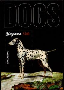 Stamp: Dalmatian (Guyana(Evolution of Dogs) Mi:GY BL856,Sn:GY 4152,Yt ...