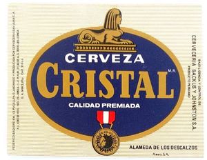Etiqueta de bebida: Cristal (Unión de Cervecerías Peruanas Backus y ...