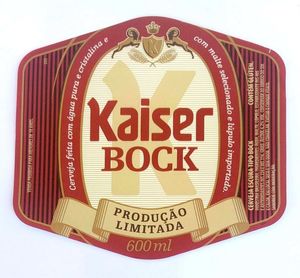 Drink Label: Kaiser Bock (Cervejarias Kaiser do Brasil, BrazilCol:BR ...
