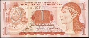 Banknote: 1 Lempira (Honduras(2004-2010 Issue) Wor:P-89a