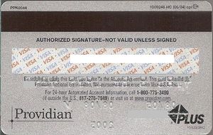 Bank Card: Paypal (Providian National Bank (United States of America ...