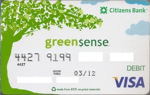 Bank Card: Citizens Bank (Citizens Bank, United States of AmericaCol:US ...