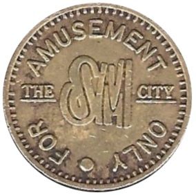 Token: The SM City (Philippines(Amusement Park/Arcade Tokens) Col:PH-000033