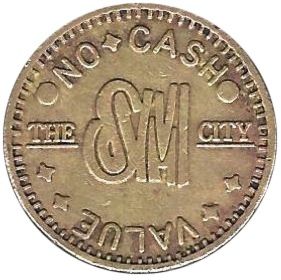 Token: The SM City (Philippines(Amusement Park/Arcade Tokens) Col:PH-000033