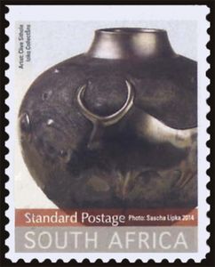 切手: Ceramic Pot by Clive Sithole (南アフリカ(Crafts) Mi:ZA 2351,Sn:ZA 1533 ...