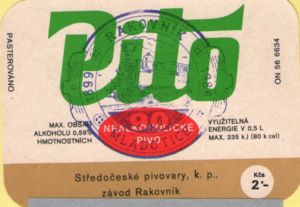 Drink Label: Pp5-Pito (Pivovar Rakovník /closed/, Czech RepublicCol:CZ ...