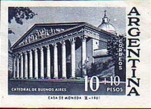Stamp: Cathedral of Buenos Aires (Argentina(International Philatelic ...
