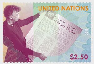 Stamp: Eleanor Roosevelt & Universal Declaration of Human Rights (UNO ...