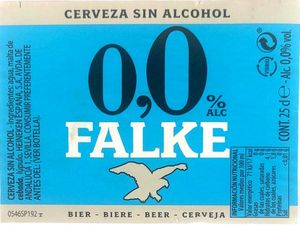 Etiqueta de bebida: Falke 0,0 - Sin (Heineken España S.A., EspañaCol:ES ...