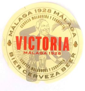 Drink Label: Victoria (Cerveza Malaga, SpainCol:ES-BEER-000418