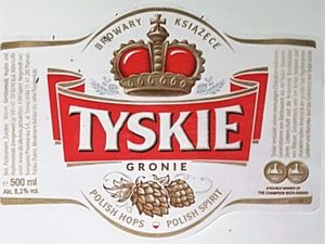 Drink Label: Tyskie (SABMiller Brands Europe a.s., Germany, Federal ...