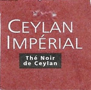 Tea Label: Ceylan Impérial Thé de Ceylan (Casino, France(Thé Noir) Col ...