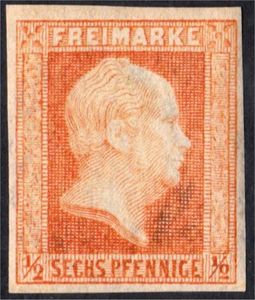Stamp: King Friedrich Wilhelm IV (Prussia(Friedrich Wilhelm IV) Mi:DE ...