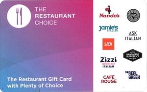 Gift Card: The Restaurant Choice - Type 2 (The Restaurant Choice ...
