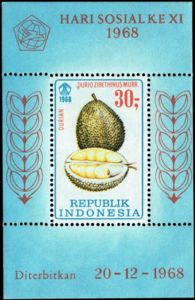 Stamp: Durian (Durio zibethinus) (Indonesia(Fruits) Mi:ID BL14,Sn:ID ...