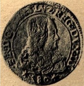 Coin: ½ Scudi (4 Lira. Ferrante III) (Italian States(Guastalla (1406 ...