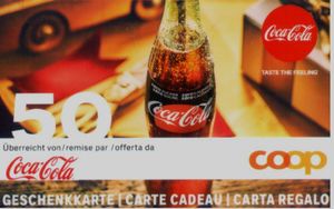Gift Card: Coca Cola (Groupe Coop, Switzerland(Specific Card) Col:CH ...