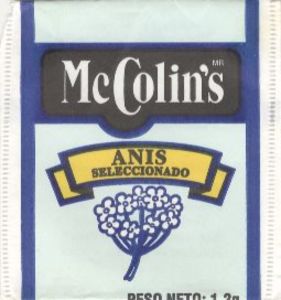 Tea Bag: Anis seleccionado (McColin's, Peru(Seleccionado) Col:TB-PE-0053