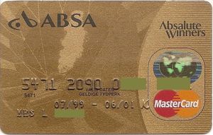 Bank Card: A Absa (Absa, South AfricaCol:ZA-MC-0009