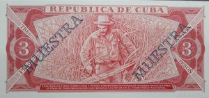 Banknote: 3 Pesos (Cuba(1978-2022 Collector Series) Wor:P-CS19c