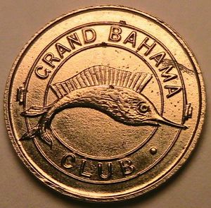 Token: Grand Bahama Club - 9 D (Bahamas(Grand Bahama Club) Col:BS-000007