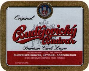 Drink Label: AH94-Budějovický Budvar Premium Czech Lager (Budweiser ...