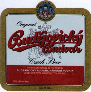 Drink Label: AH109II-Budějovický Budvar Czech Beer (Budweiser Budvar, N ...