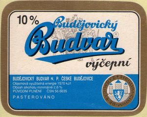 Drink Label: C14-Budějovický Budvar výčepní 10 (Budweiser Budvar, N.C ...