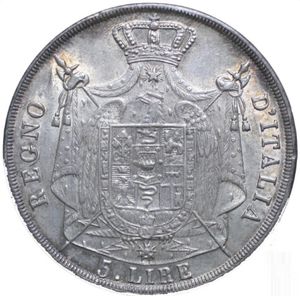 Coin: 5 Lire (V) (Italian States(Kingdom of Italy (1805~1814 ...