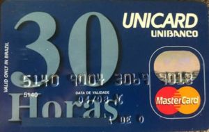 Bank Card: Unicard 30 Horas (Unibanco, BrazilCol:BR-MC-0079