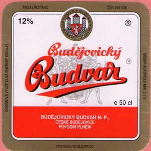 Drink Label: H43-Budějovický Budvar (Budweiser Budvar, N.C., Czech ...