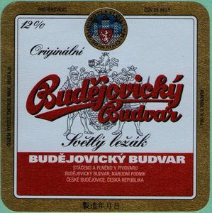 Drink Label: H56-Budějovický Budvar světlý ležák (Budweiser Budvar, N.C ...